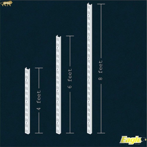Adjustable Double Slotted Channel Mild Steel-12swg, Star White 4',6',8 ...