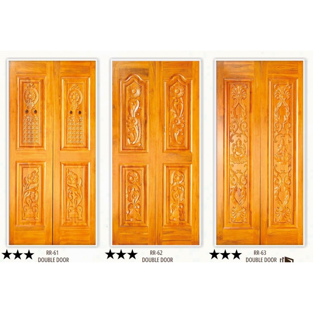 Teakwood panel door 32mm thicknes - My INterio